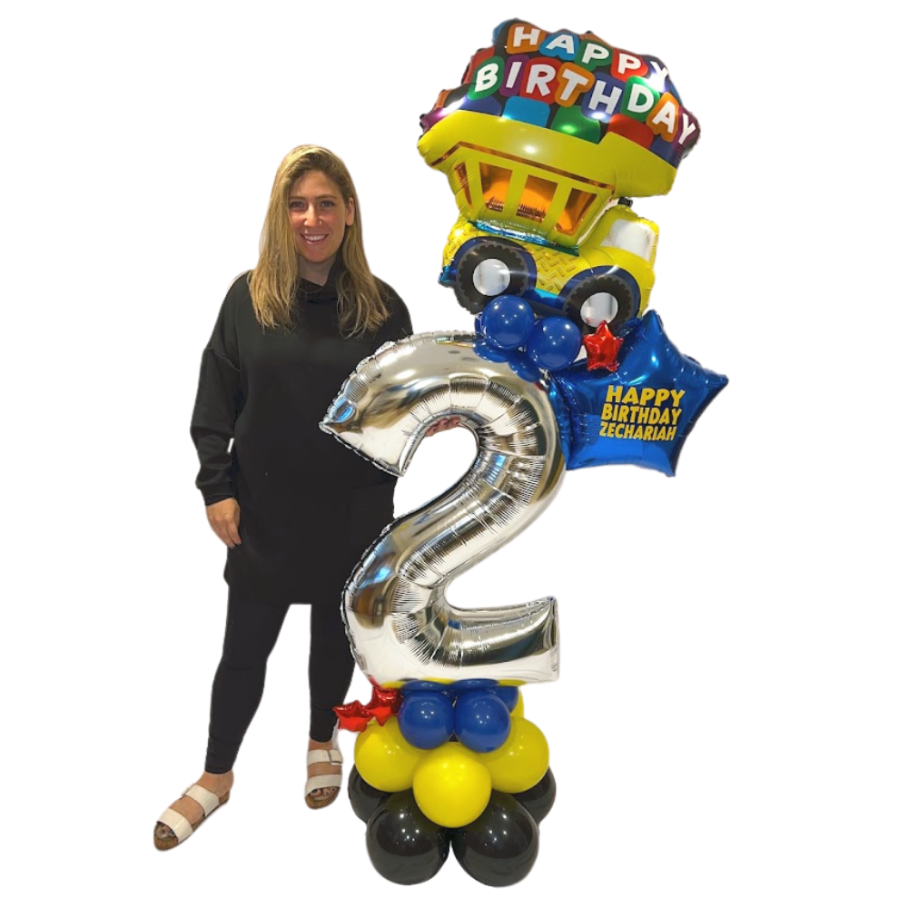 Chug Chug Tractor Balloon Arrangement – Balloon Van Gogh